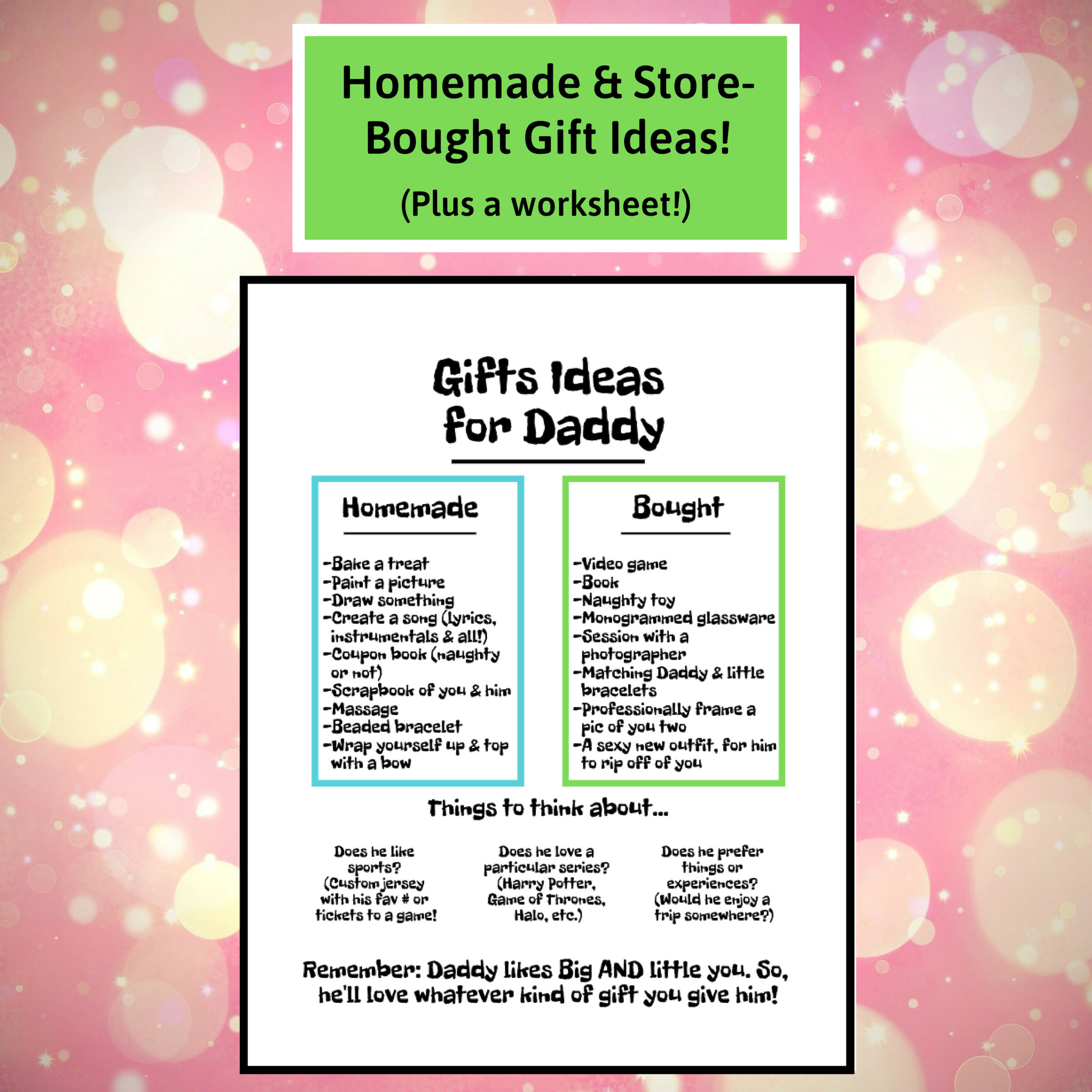 Daddy Dom Gift for Ddlg & Ddlb, Daddy Kink Printable, Kinky Valentine's ...