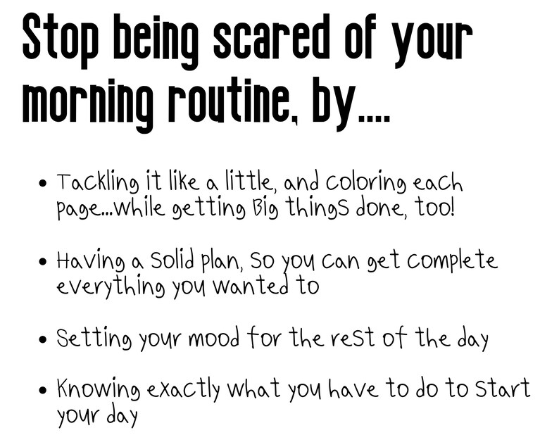Morning Routine Planner Printable Coloring Book Daily - Etsy Morning Routine Planner Printable Coloring Book Daily - Etsy