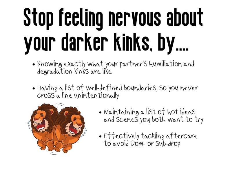 Humiliation Degradation Kink Workbook & Guide, BDSM Degrading Things to ...