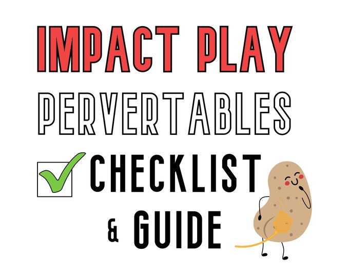 Impact Play Pervertables Checklist & Guide for Spanking, DIY BDSM Toys ...