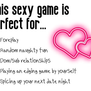 Dice Edging Game for BDSM Couples, Dom Sub Masturbation Tease & Denial ...