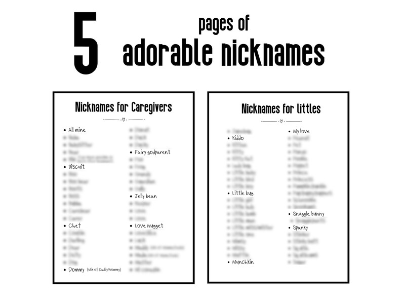 Cute Nicknames to Call Littles & Caregivers, What to Call Your BDSM Dom ...