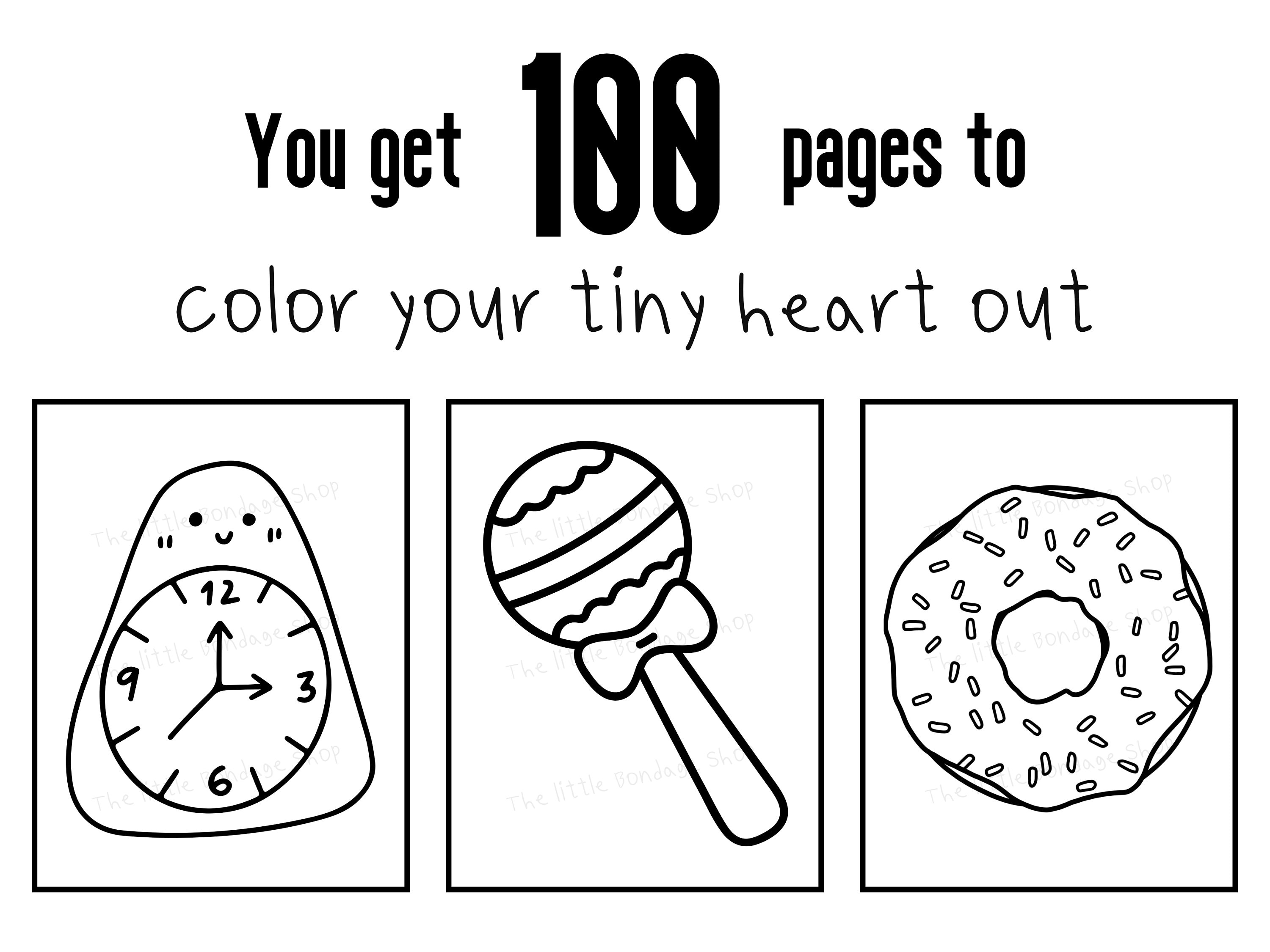 ABDL Coloring Book Pages for Adult Baby, Easy Ddlg Idea for Little ...