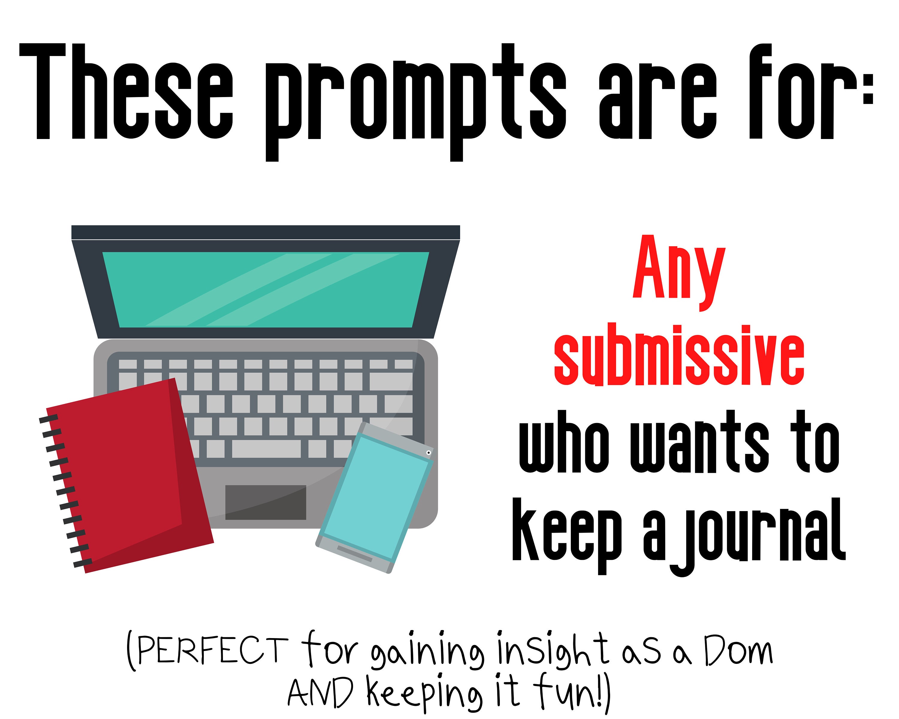 Submissive Writing Prompts for BDSM Journal Structure for Dom - Etsy