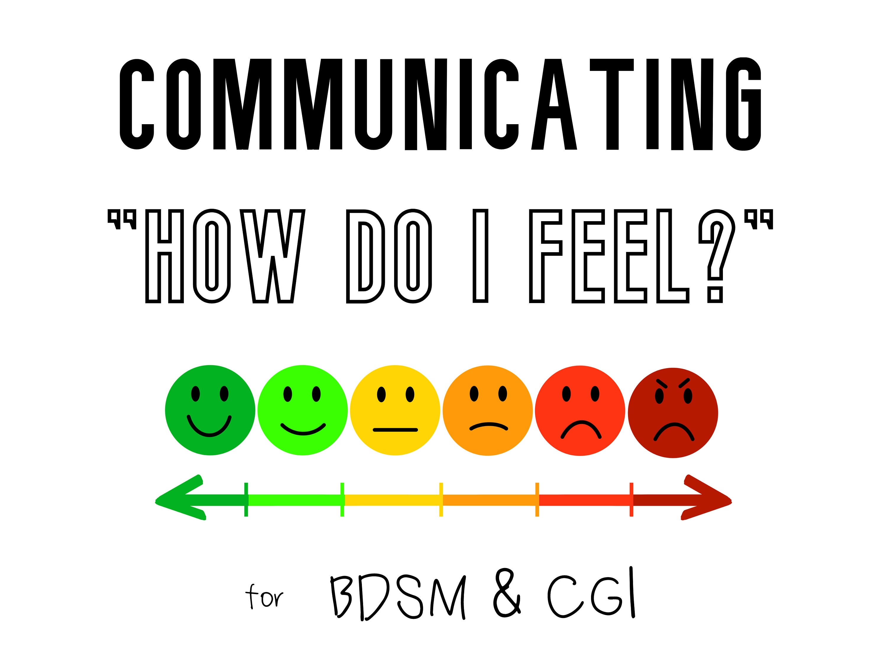 How I Feel Pages to Communicate Emotions for BDSM, Ageplay, Ddlg, Kinky ...
