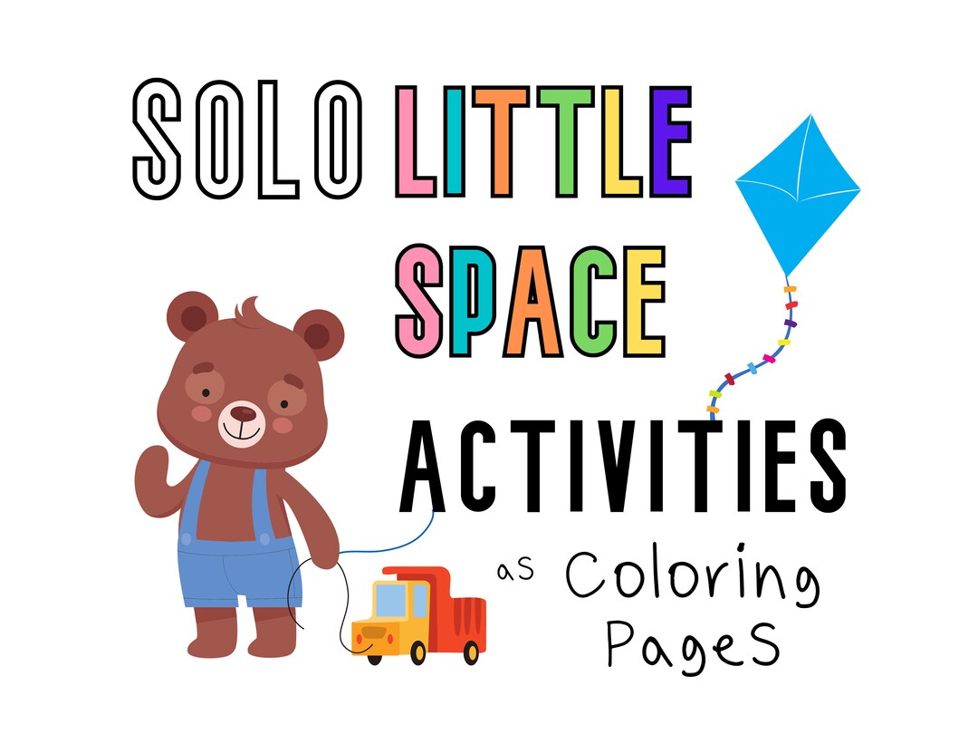 Solo Littlespace Activities as Coloring Pages, What to Do as a Little ...