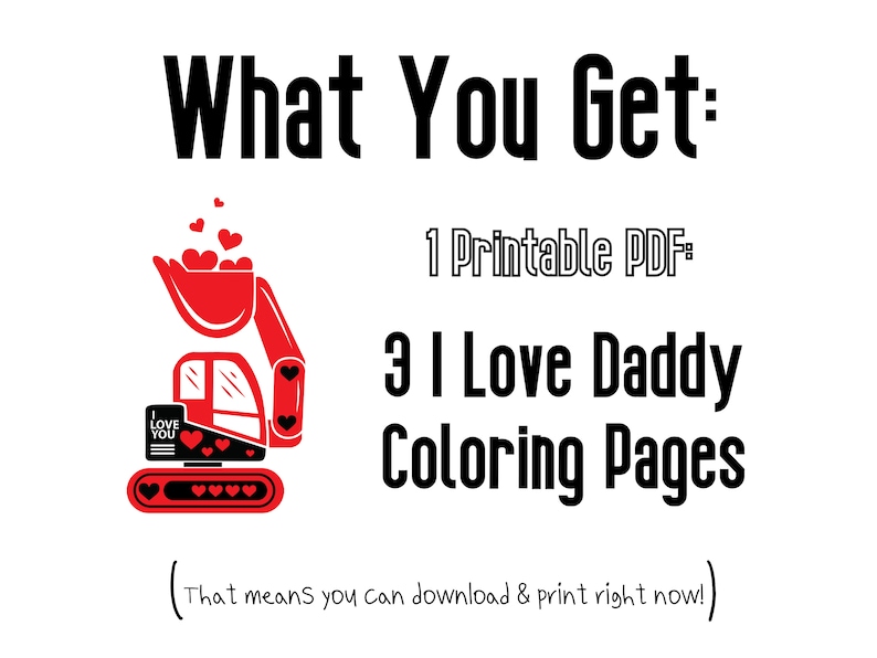 I Love Daddy Coloring Pages for Ddlg, Ddlb, Daddy Dom, Cute BDSM Gift ...