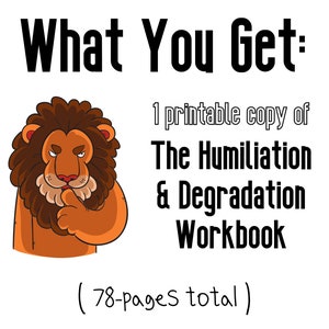 Humiliation Degradation Kink Workbook & Guide, BDSM Degrading Things to ...