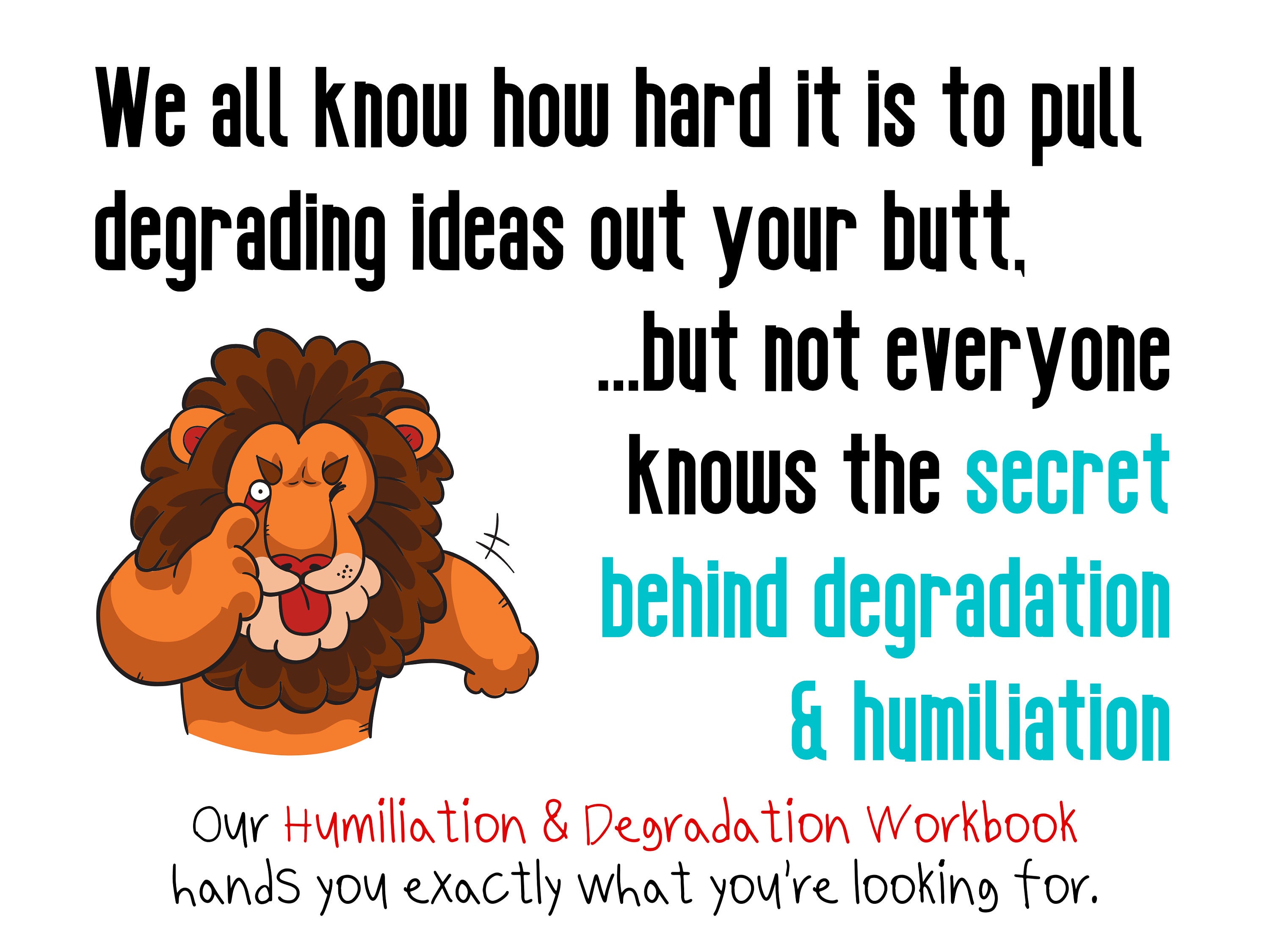 Humiliation Degradation Kink Workbook & Guide, BDSM Degrading Things to ...