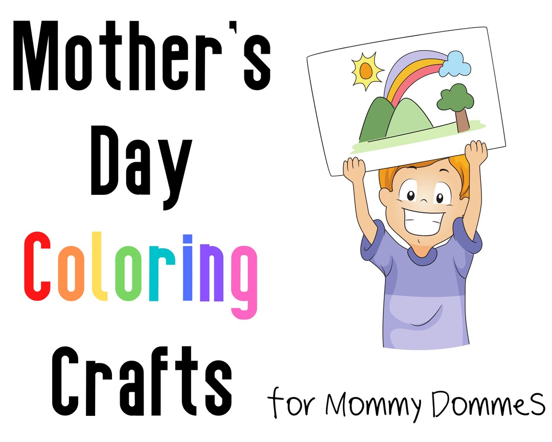 Mommy Domme Printable Coloring Book for Littlespace, Mother's Day Gift ...