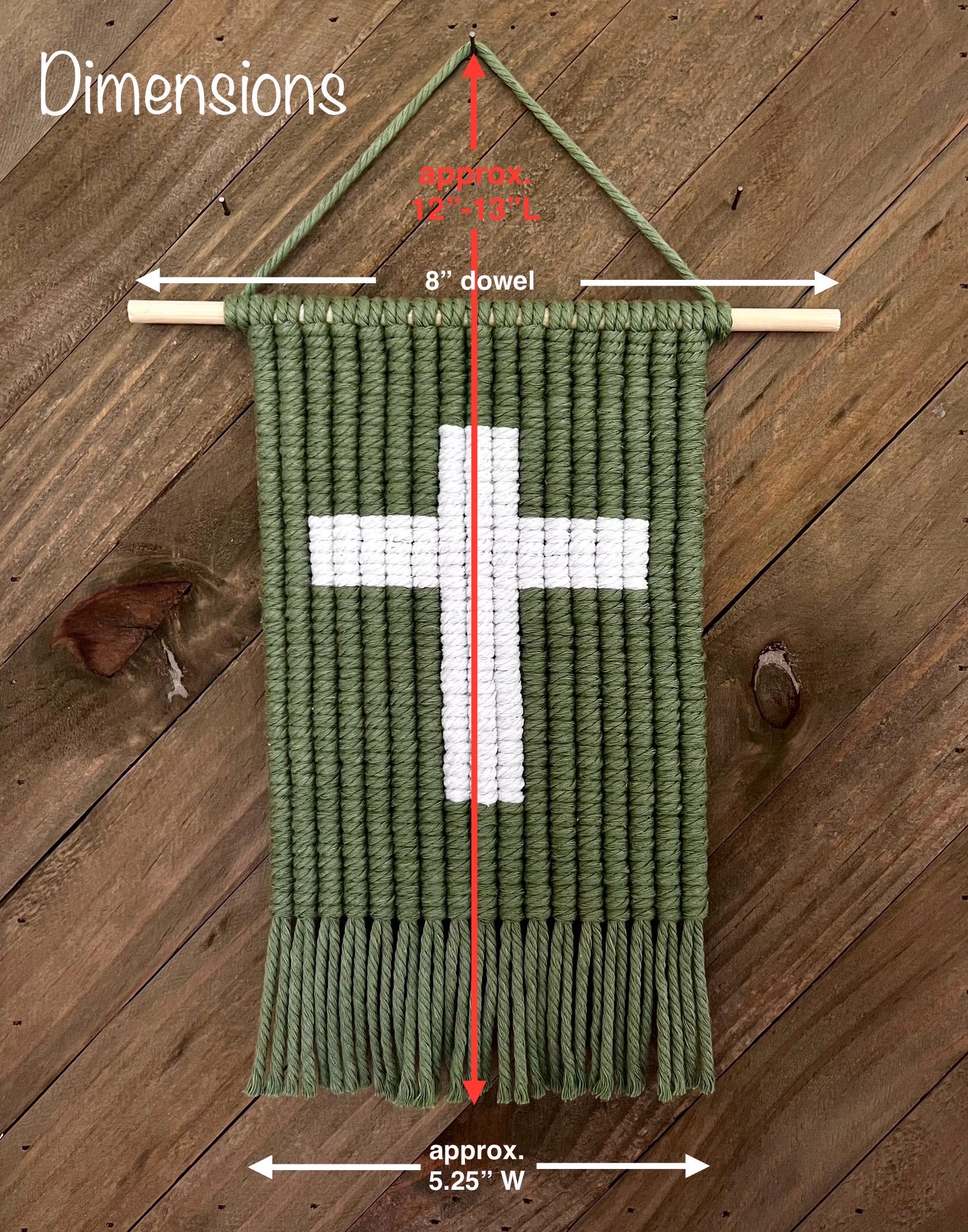 I Believe, Christian Macrame, Jesus, God, Cross Macrame, Gold Cross ...