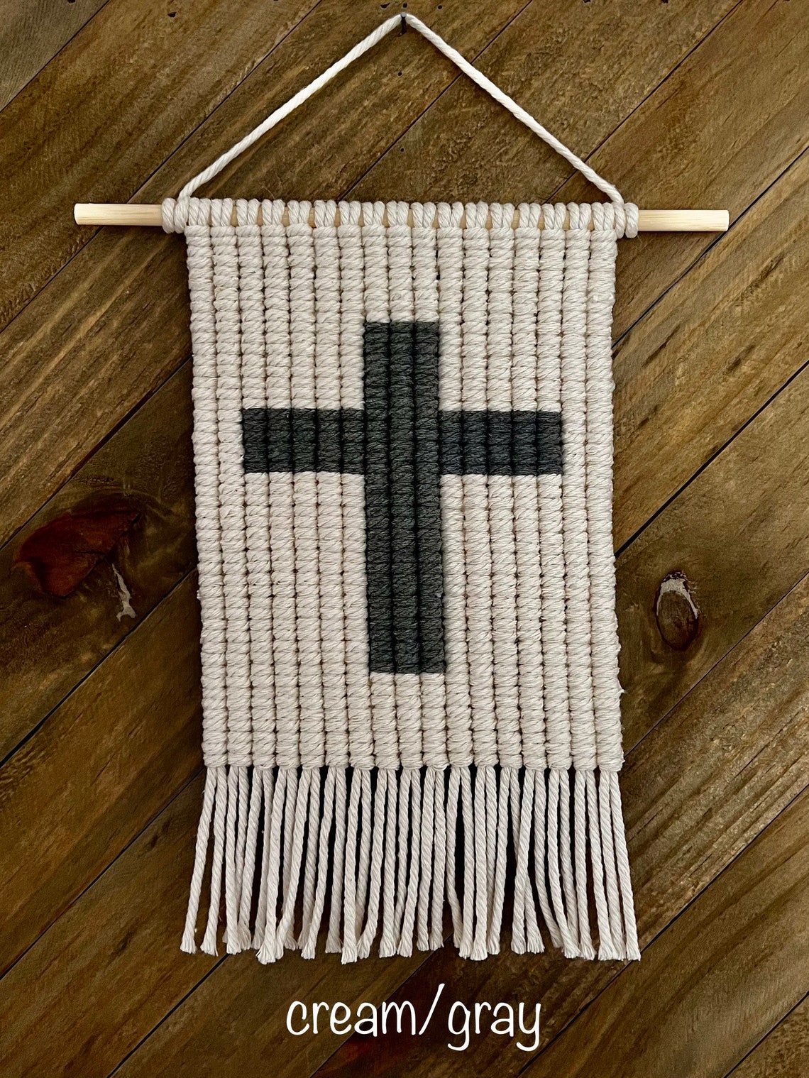 I Believe, Christian Macrame, Jesus, God, Cross Macrame, Gold Cross ...