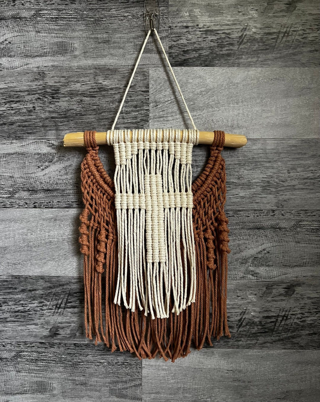 Christian Macrame, Cross Wall Hanging, Jesus, God, Cross Macrame, Faith ...