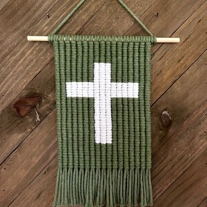 I Believe, Christian Macrame, Jesus, God, Cross Macrame, Gold Cross ...