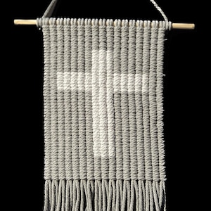 I Believe, Christian Macrame, Jesus, God, Cross Macrame, Gold Cross ...