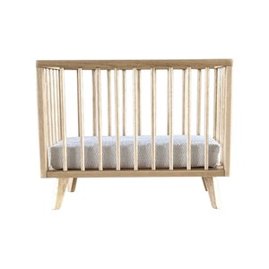 Mid Century Modern Crib | Natural Wood | Nursery Bedroom | Macy Mae 1: ...