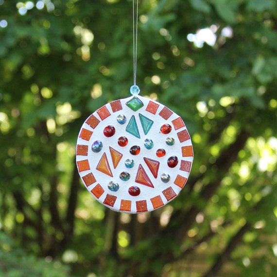 Sun Disc Suncatcher Garden Decoration Tree Hanger Mosaic - Etsy
