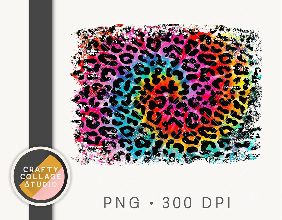 Leopard Background Distressed PNG for Sublimation Design Digital ...