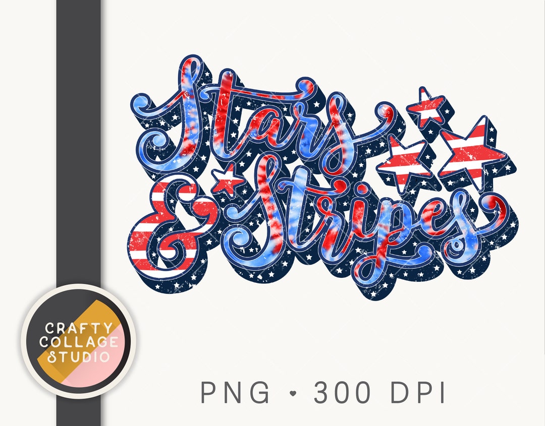 Patriotic PNG File for Sublimation, Stars and Stripes PNG Download, 4th ...