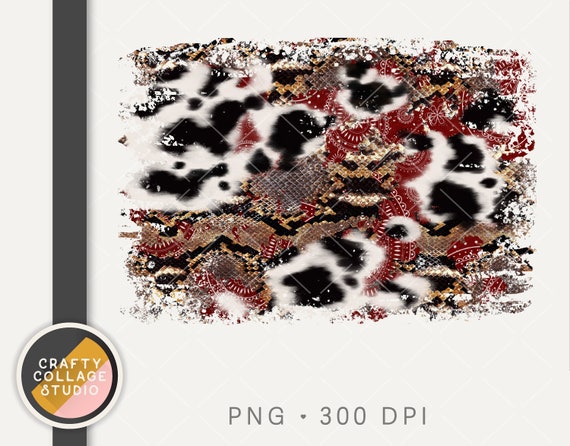 Cow Print PNG Sublimation Design Western Retro Cowgirl PNG - Etsy