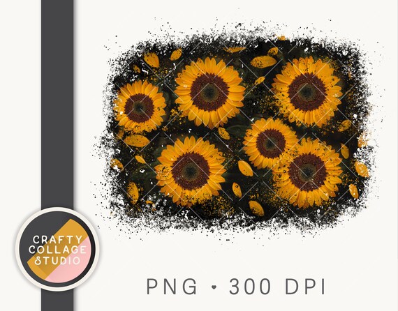 Sunflower Sublimation Background PNG Sunflowers PNG for | Etsy
