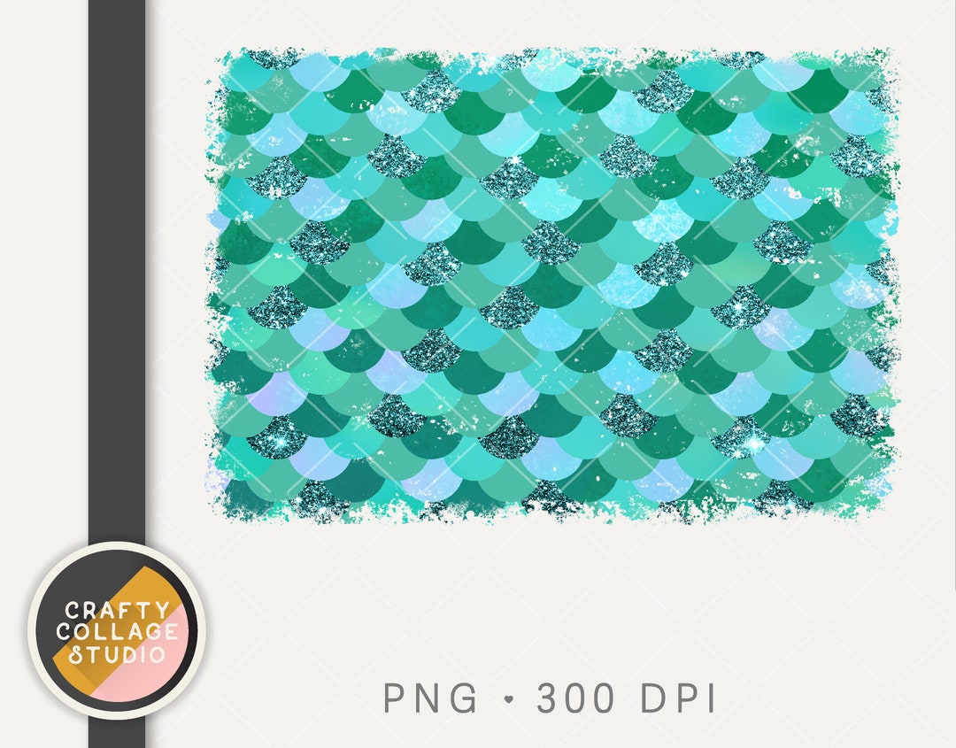 Mermaid PNG Sublimation Background, Waterslide Image, Mermaid Scales ...