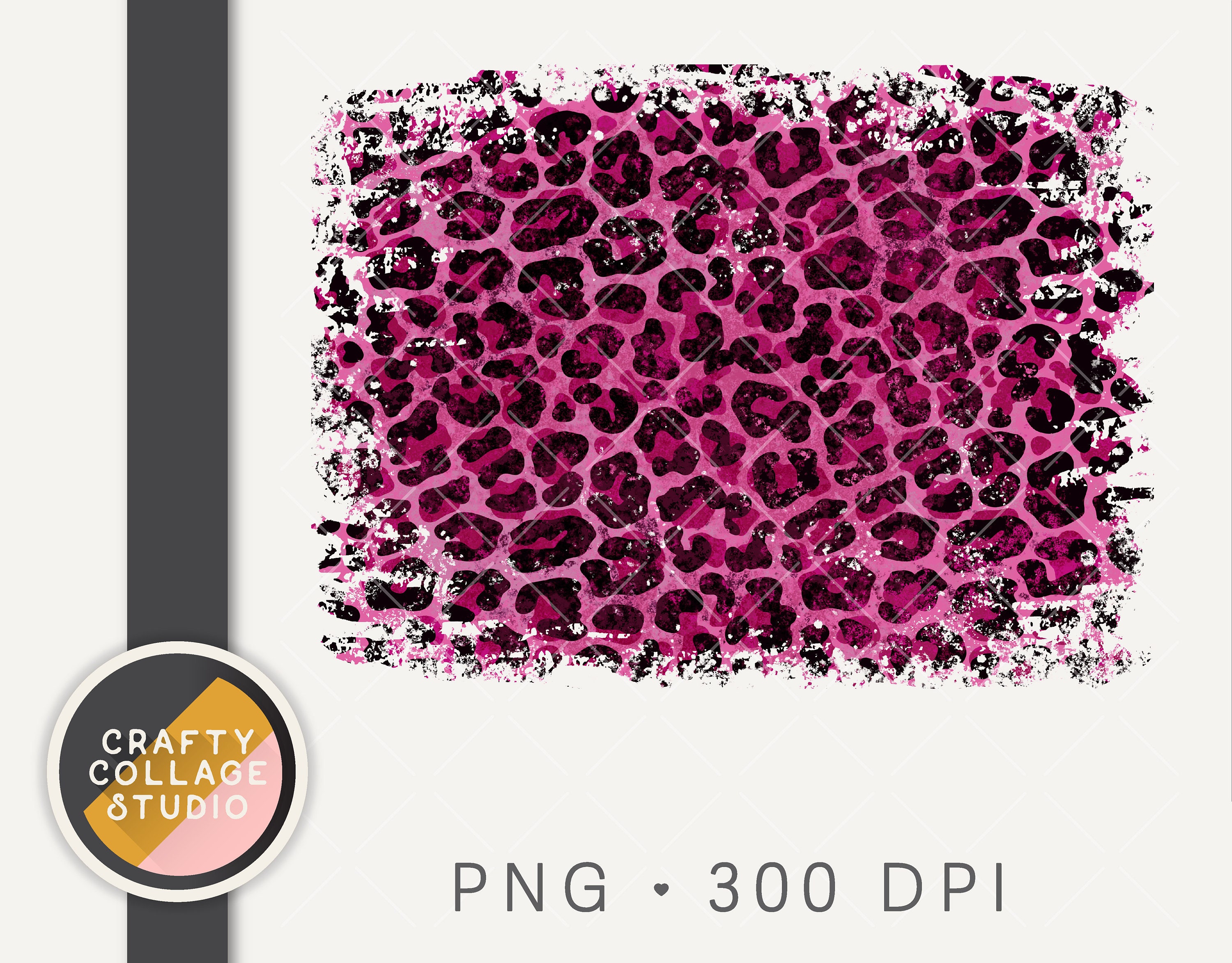Pink Leopard PNG for Sublimation Design Download Pink Leopard - Etsy