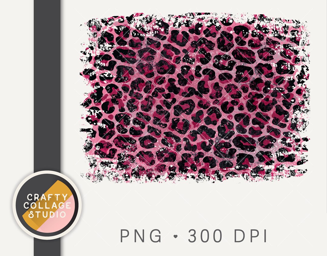 Pink Leopard PNG for Sublimation Design Download, Pink Leopard Print ...