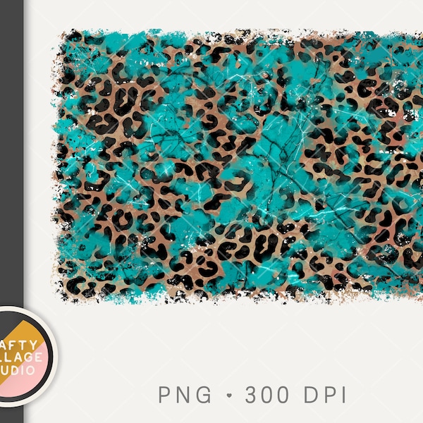 Turquoise Cheetah - Etsy