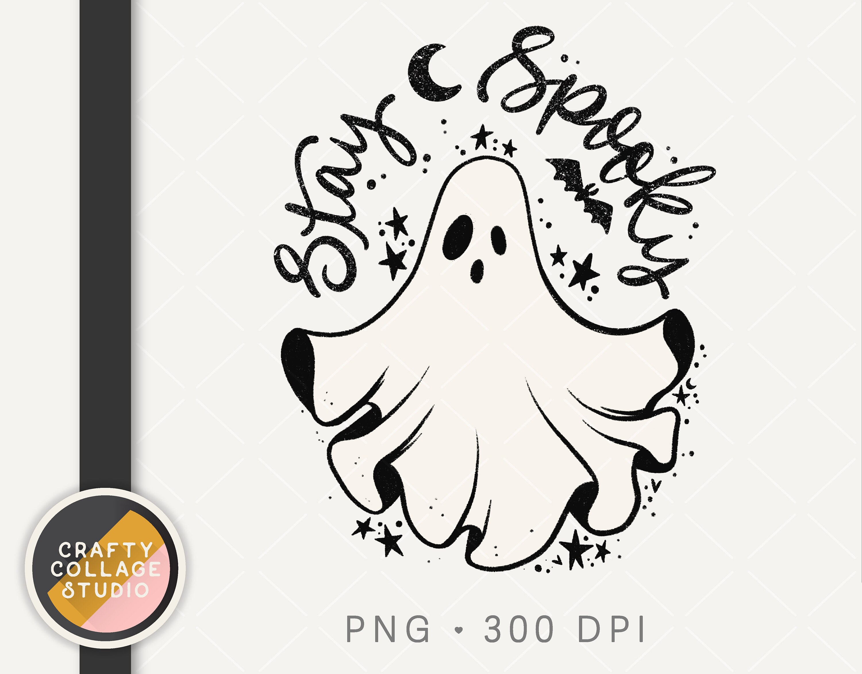 Stay Spooky PNG Cute Ghost Png File Retro Halloween - Etsy