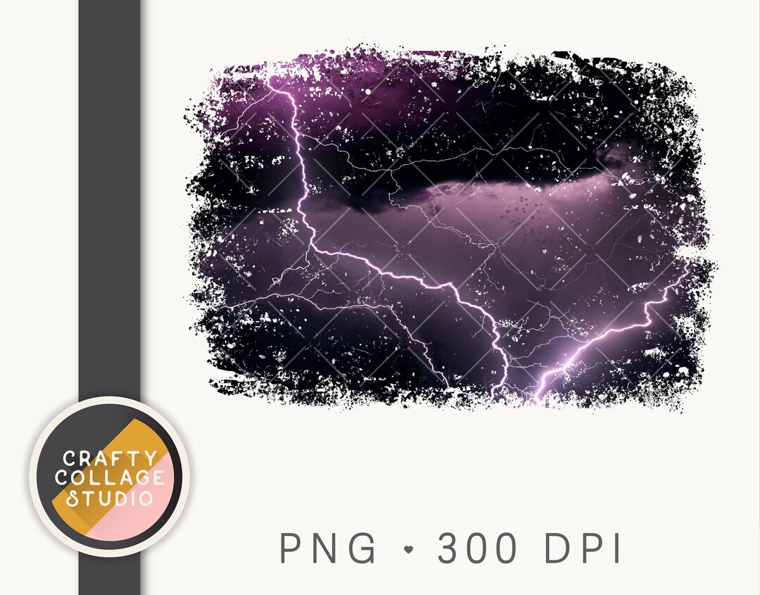Lightning PNG Sublimation Design Download, Lightning Background for ...