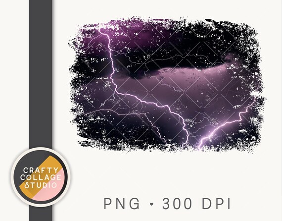 Lightning PNG Sublimation Design Download Lightning | Etsy