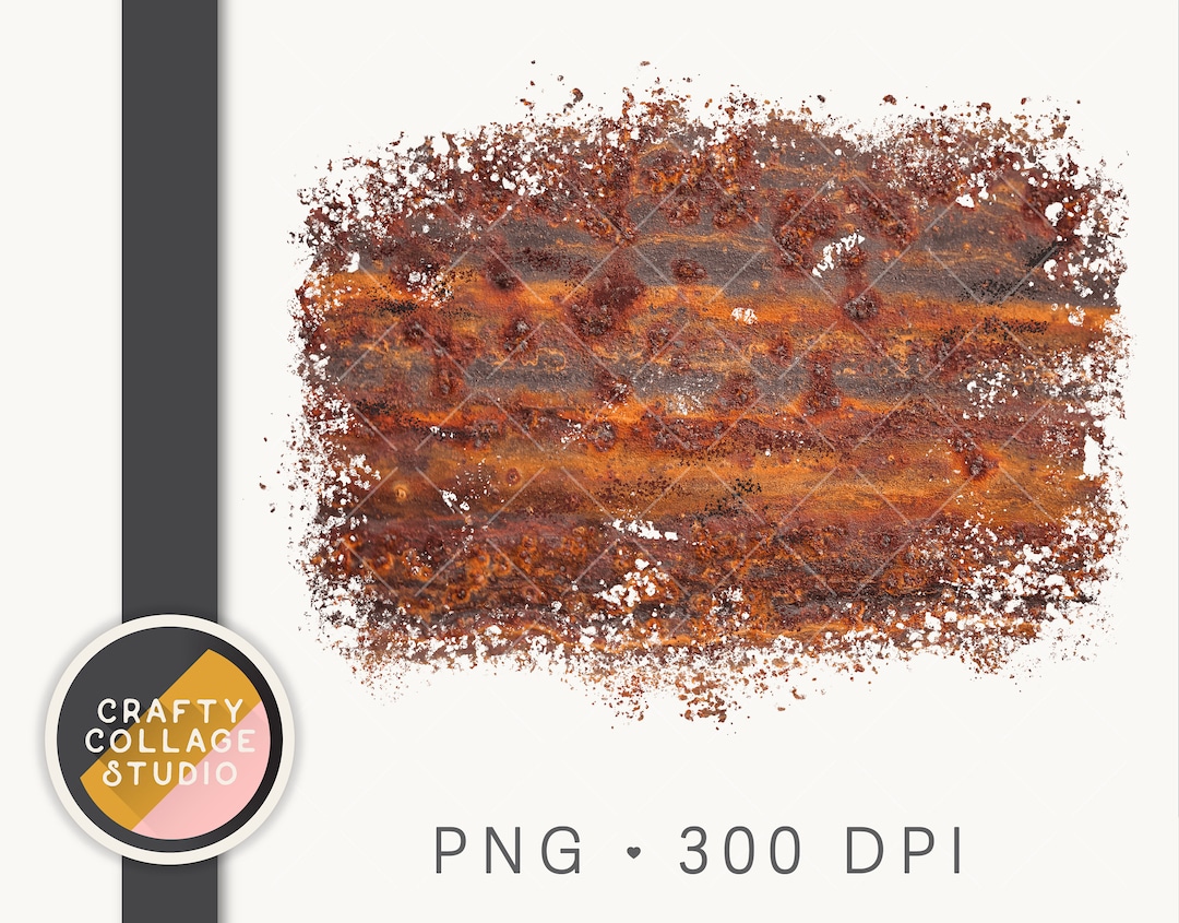 Rusty Metal Distressed PNG for Sublimation, Rusty Galvanized Steel ...