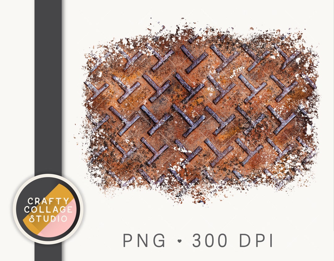 Rusty Metal PNG for Sublimation, Diamond Checker Plate Sublimation ...