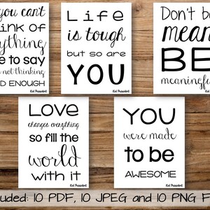 Inspirational Quote Wall Art - Kid President - Etsy