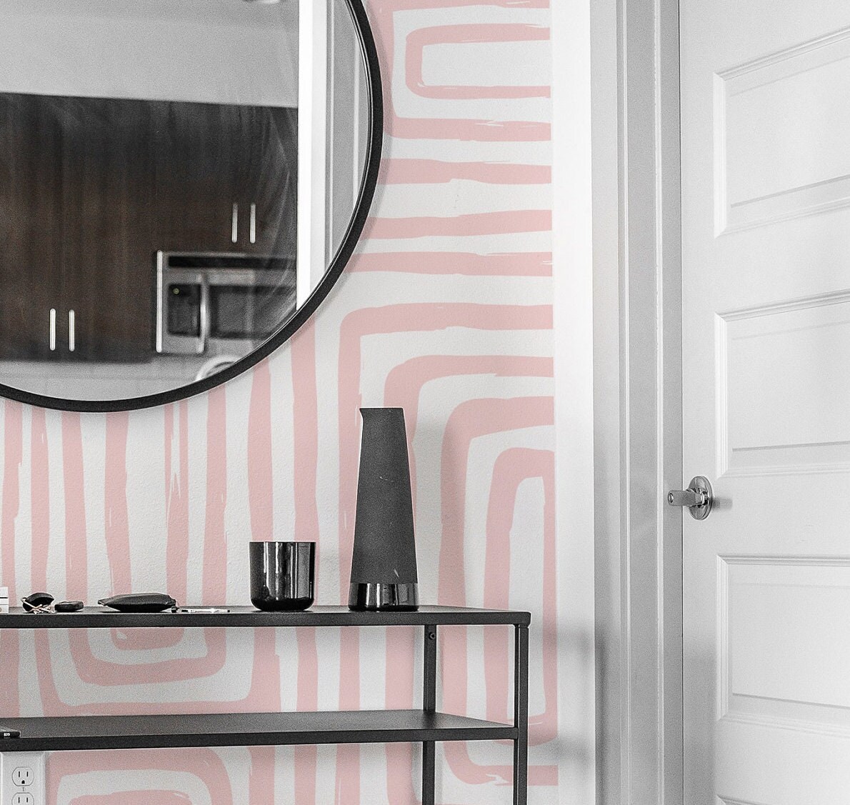 Modern Line Art Wallpaper. 24 Pattern Options Available. - Etsy