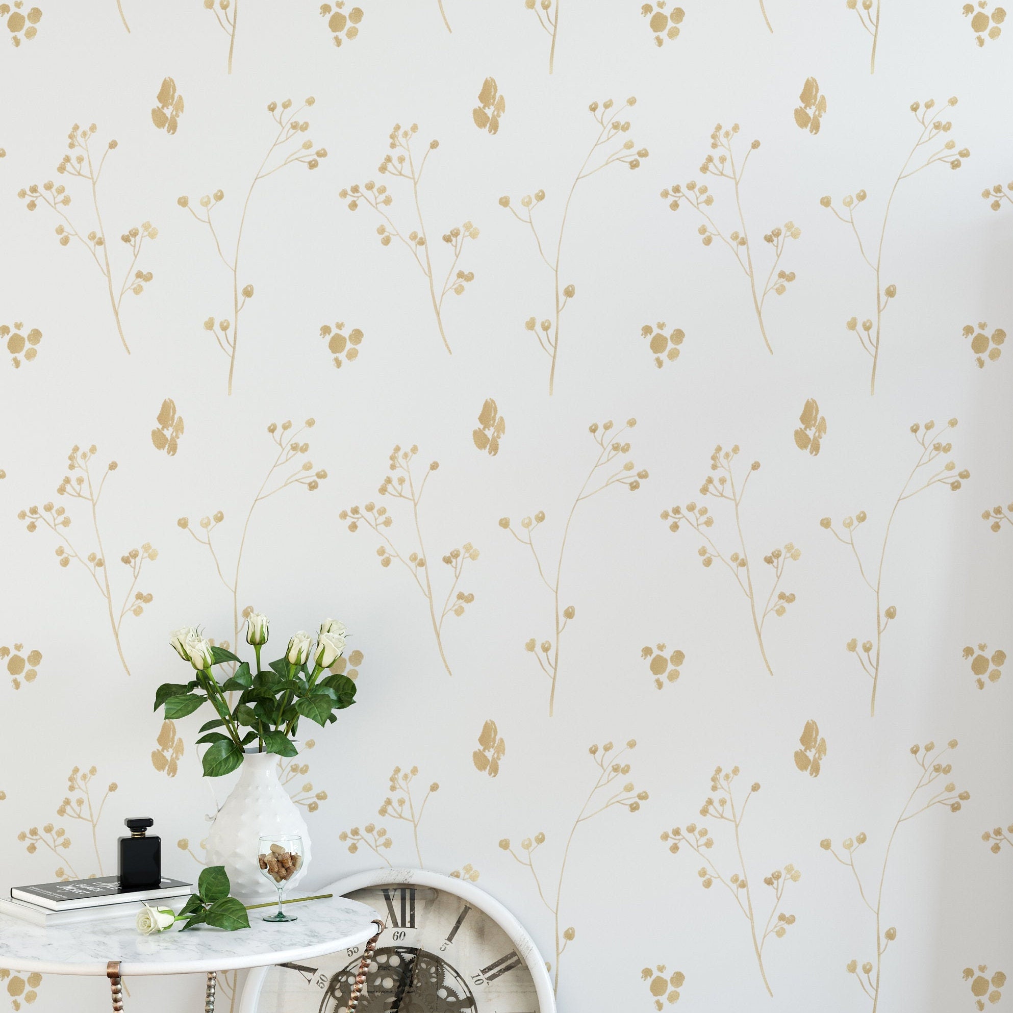 Designer Wallpaper. Removable and Self Adhesive. Peel and | Etsy Canada