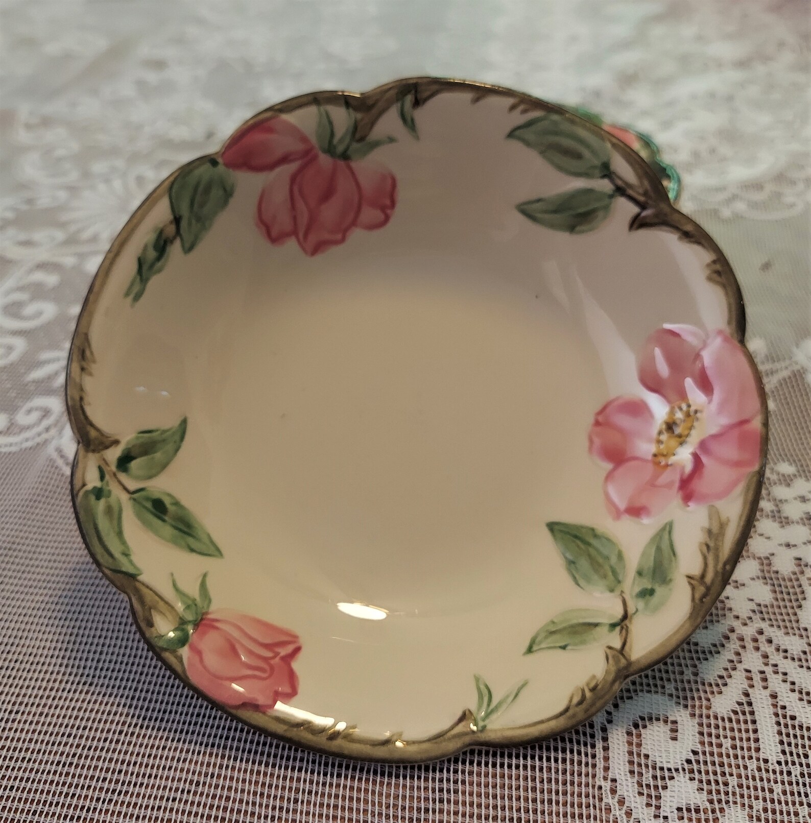 Set of 4 Franciscan Desert Rose Dessert Dishes - Etsy