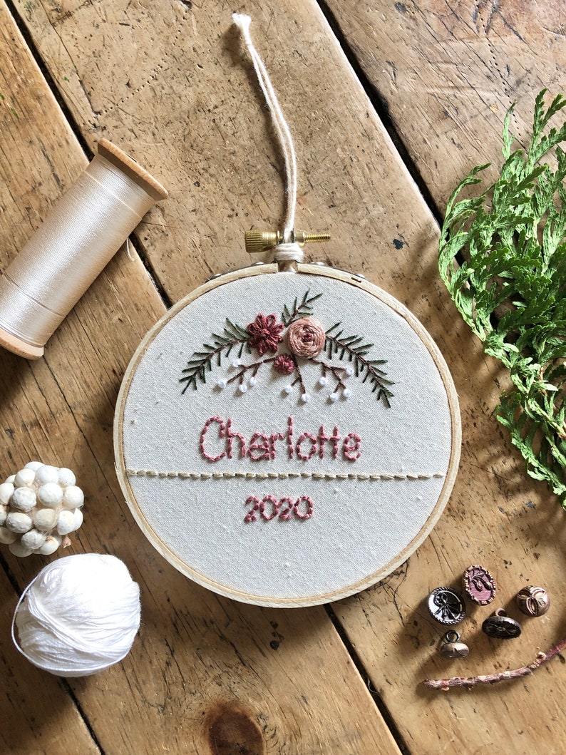 Custom New Baby Hoop/custom Name Embroidered Hoop/new Baby - Etsy