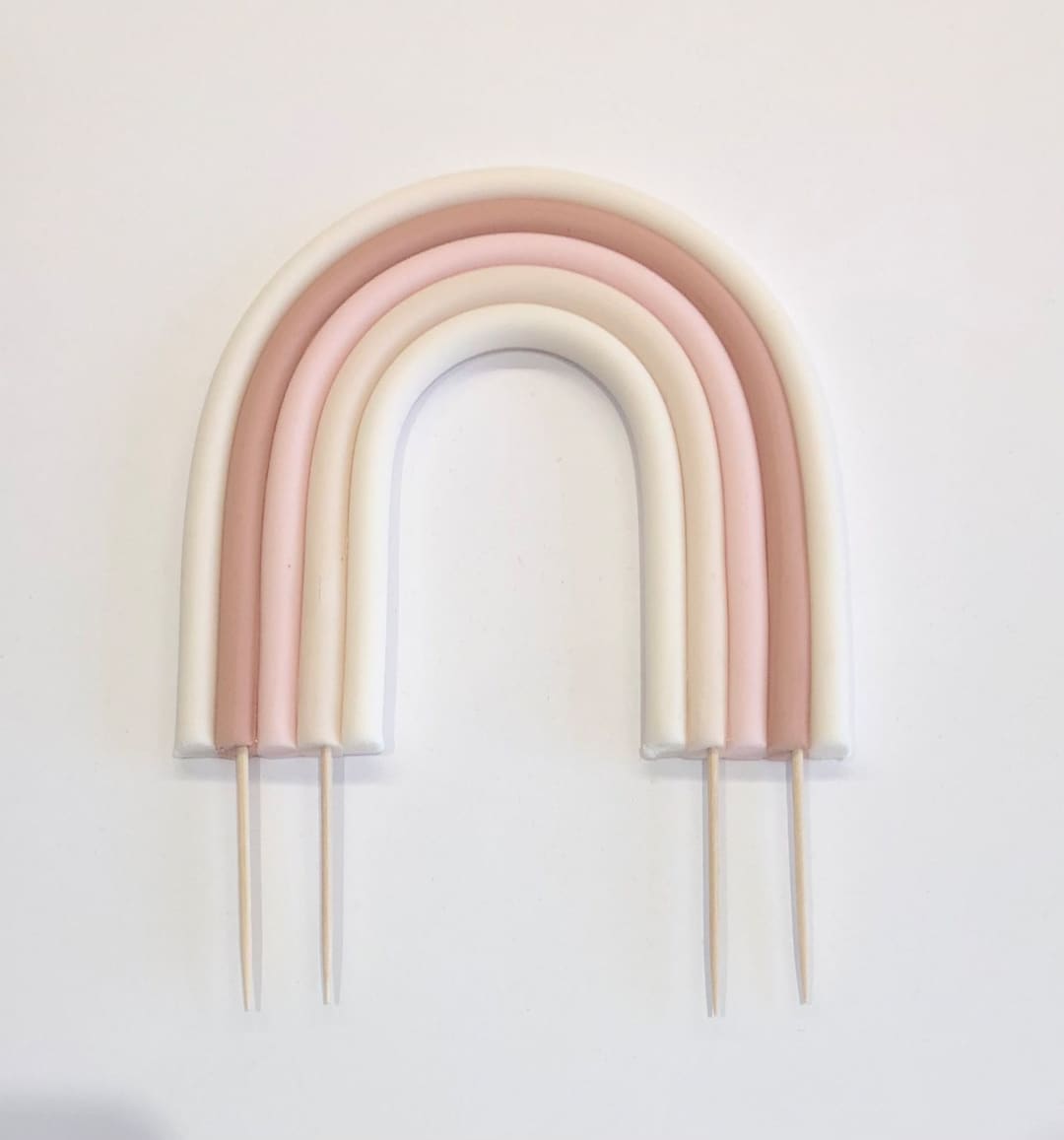 Edible Pink Rainbow Cake Topper, Decoration.sugar Paste, Fondant ...