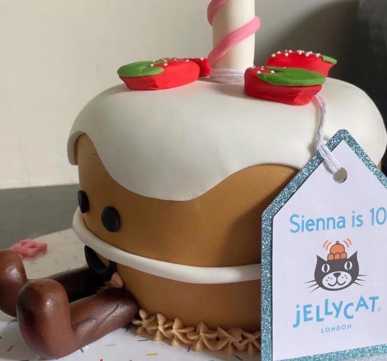 Jelly Tag Cake Topper Personalised Tag Name and Age. Cake Decoration ...