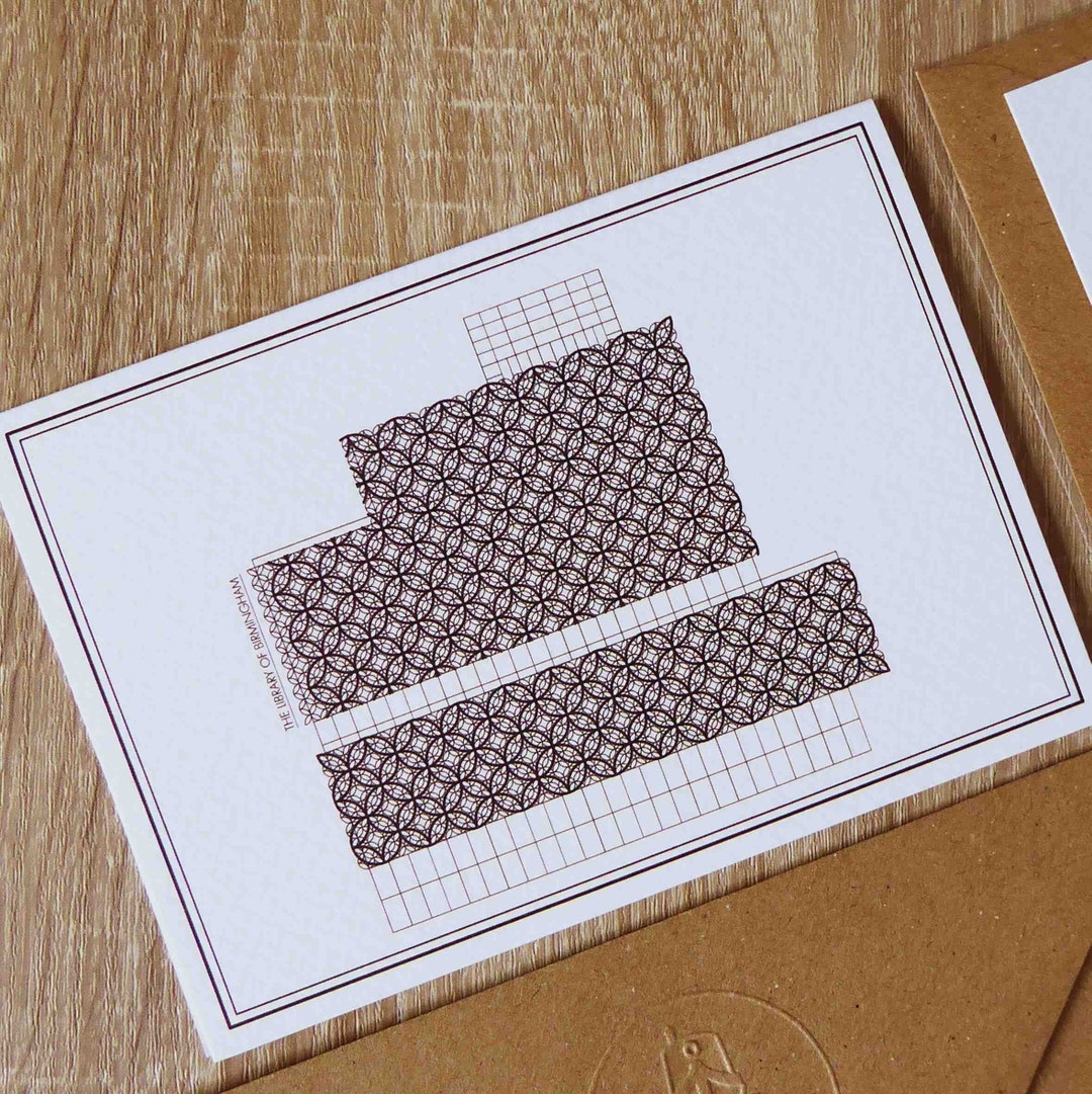 The Library of Birmingham Greeting Card - Etsy