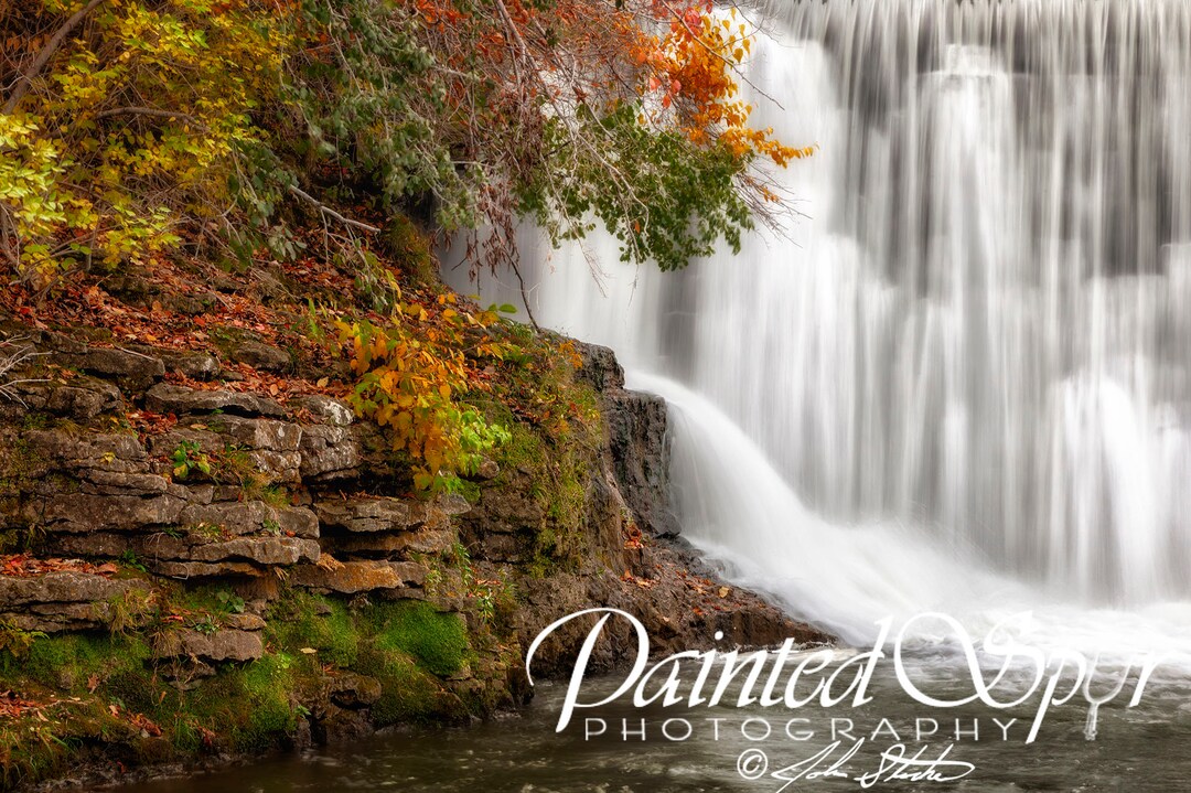 A Detailed Edge of the Lanesboro Dam in Lanesboro, MN - Fine Art ...