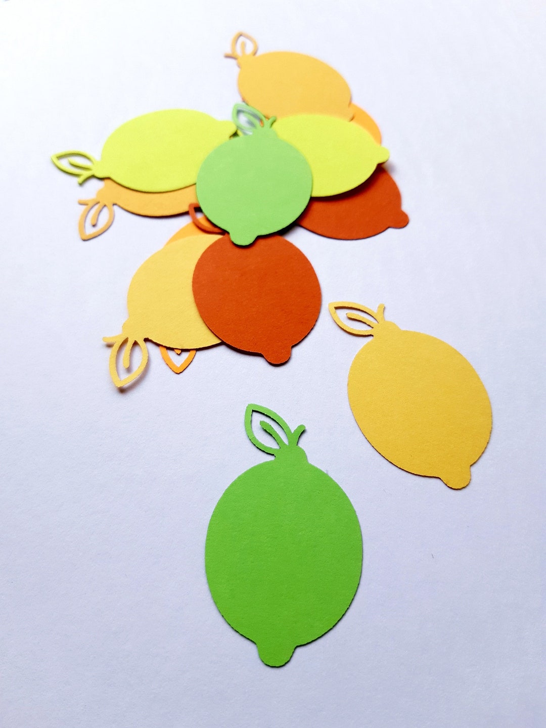 Lemon / Lime Die Cut Outs ( Party Decoration, Confetti, Collages, Scrap ...