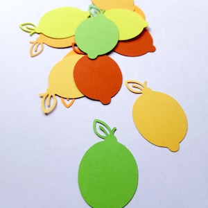 Lemon / Lime Die Cut Outs ( Party Decoration, Confetti, Collages, Scrap ...