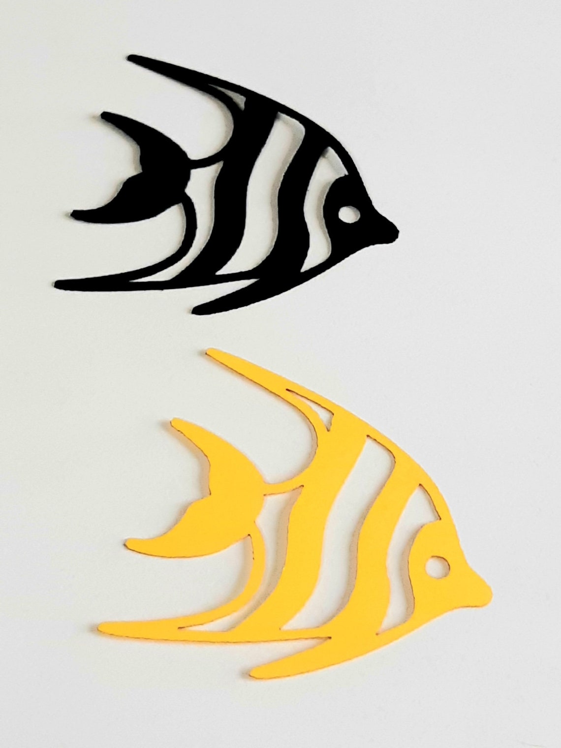 Angel Fish Die Cut Out ( Under the Sea Decor, Scrap Booking, Card ...
