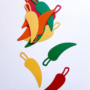 Chili Pepper Die Cut Outs ( Scrap Booking, Confetti, Party Decoration ...