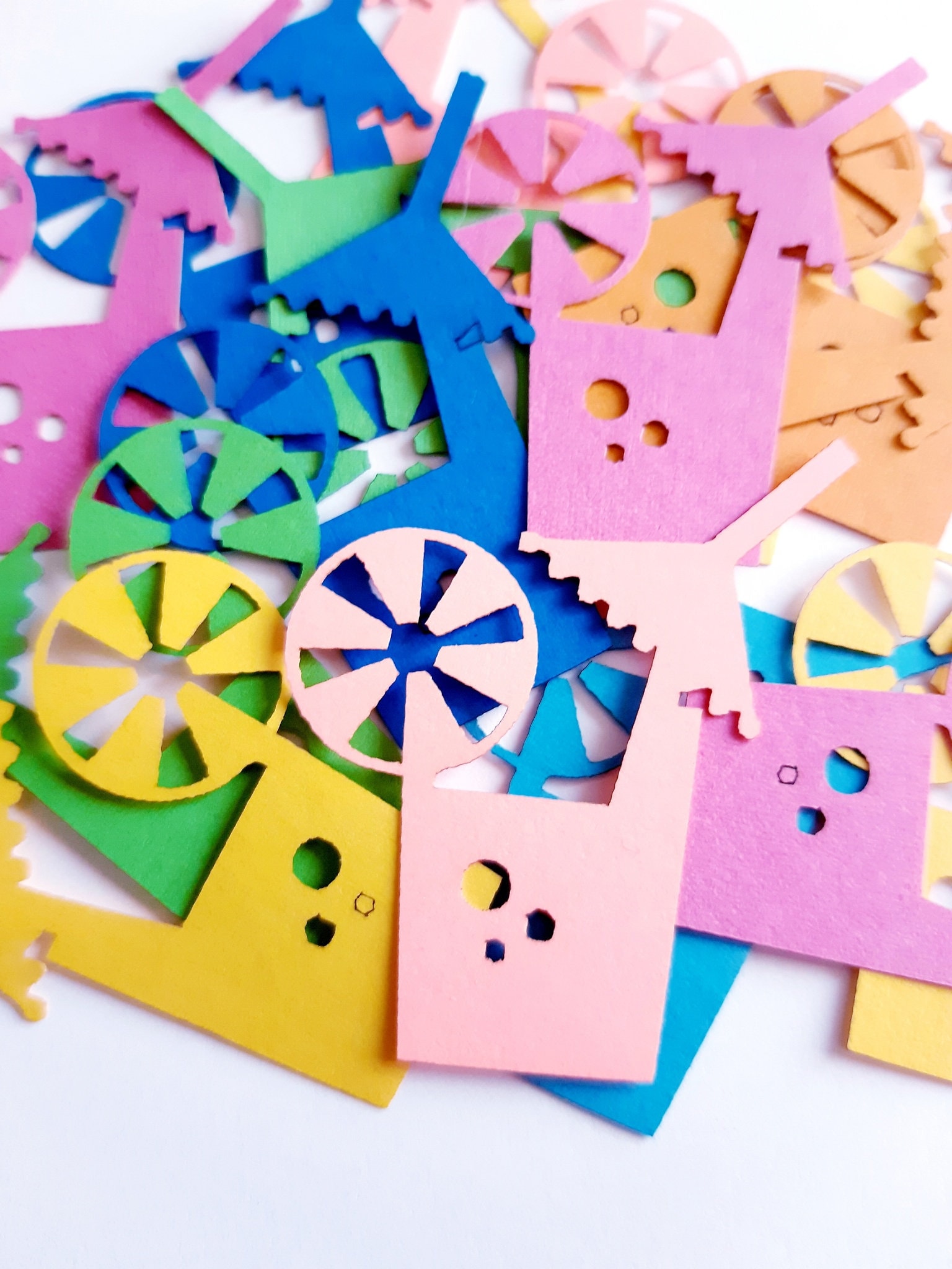Tropical Drink Die Cut Outs ( Scrap Booking, Party Decoration, Confetti ...
