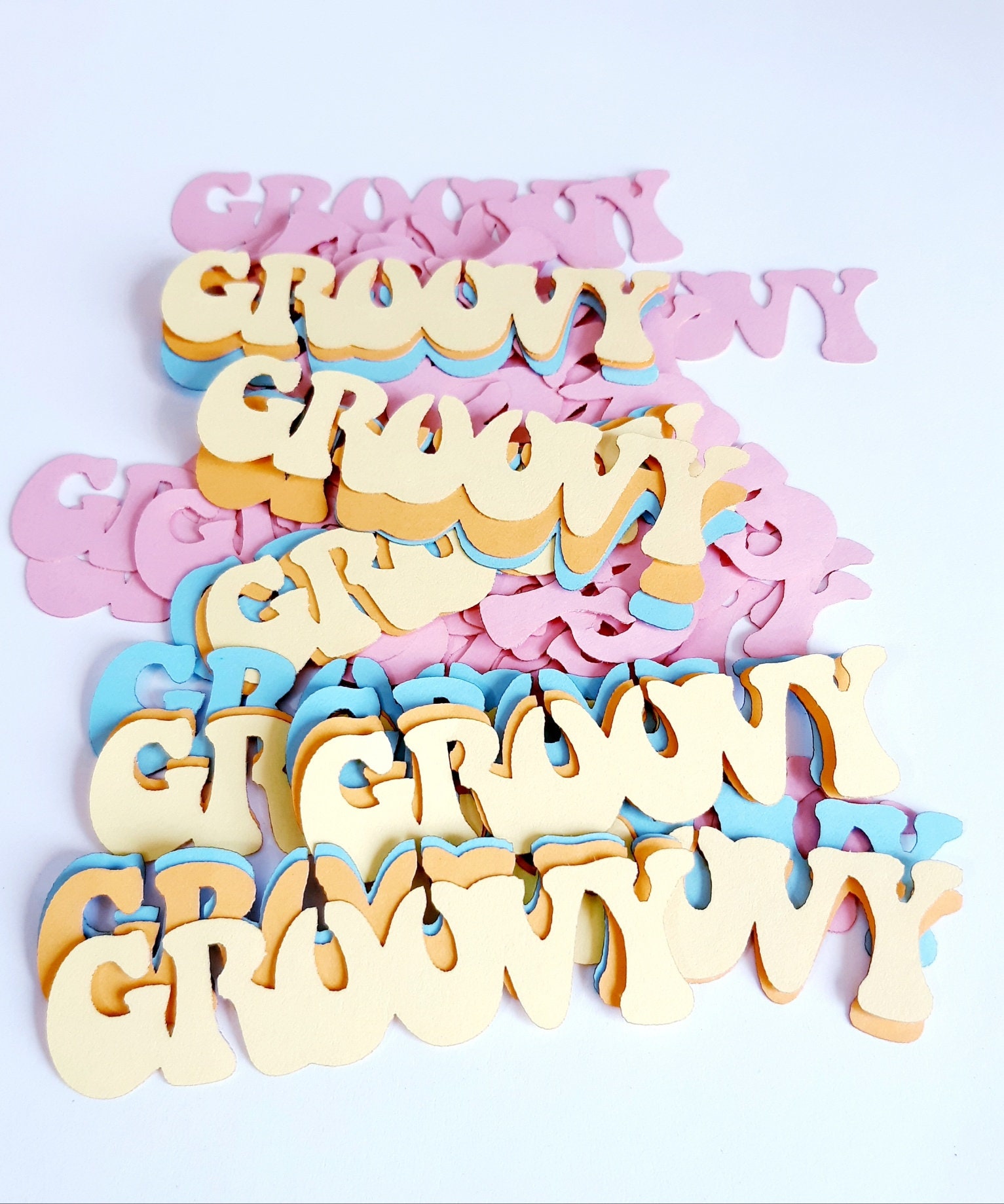 Groovy Retro 60s Themed Die Cut Out Variety Pack Retro - Etsy