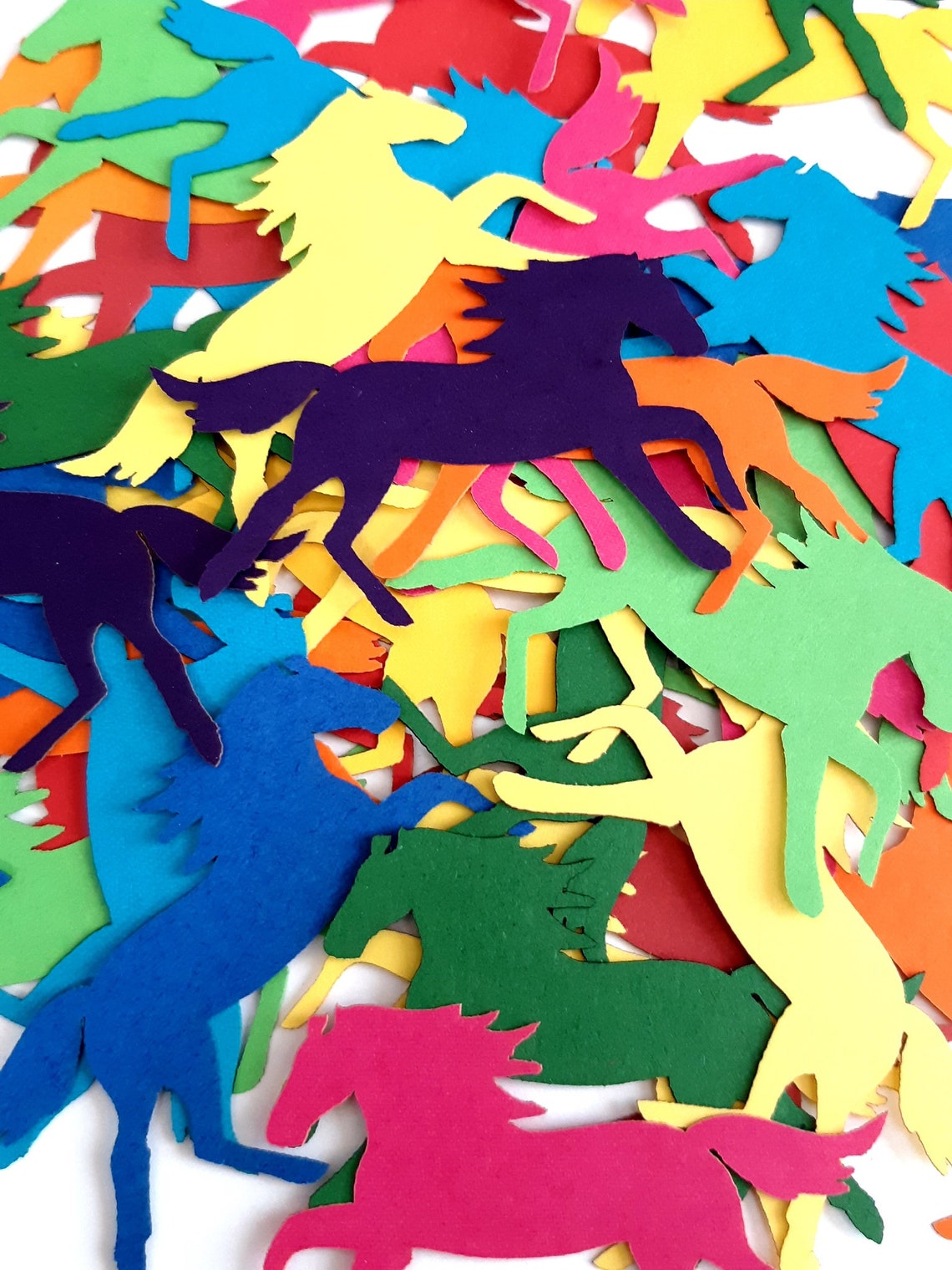 Horse Die Cut Out Scrap Booking Confetti Collages Kids - Etsy
